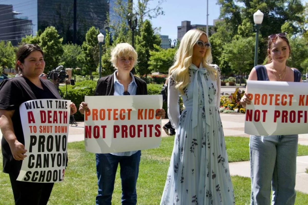 Paris Hilton returns to Utah 'troubled teen' facility where she said ...